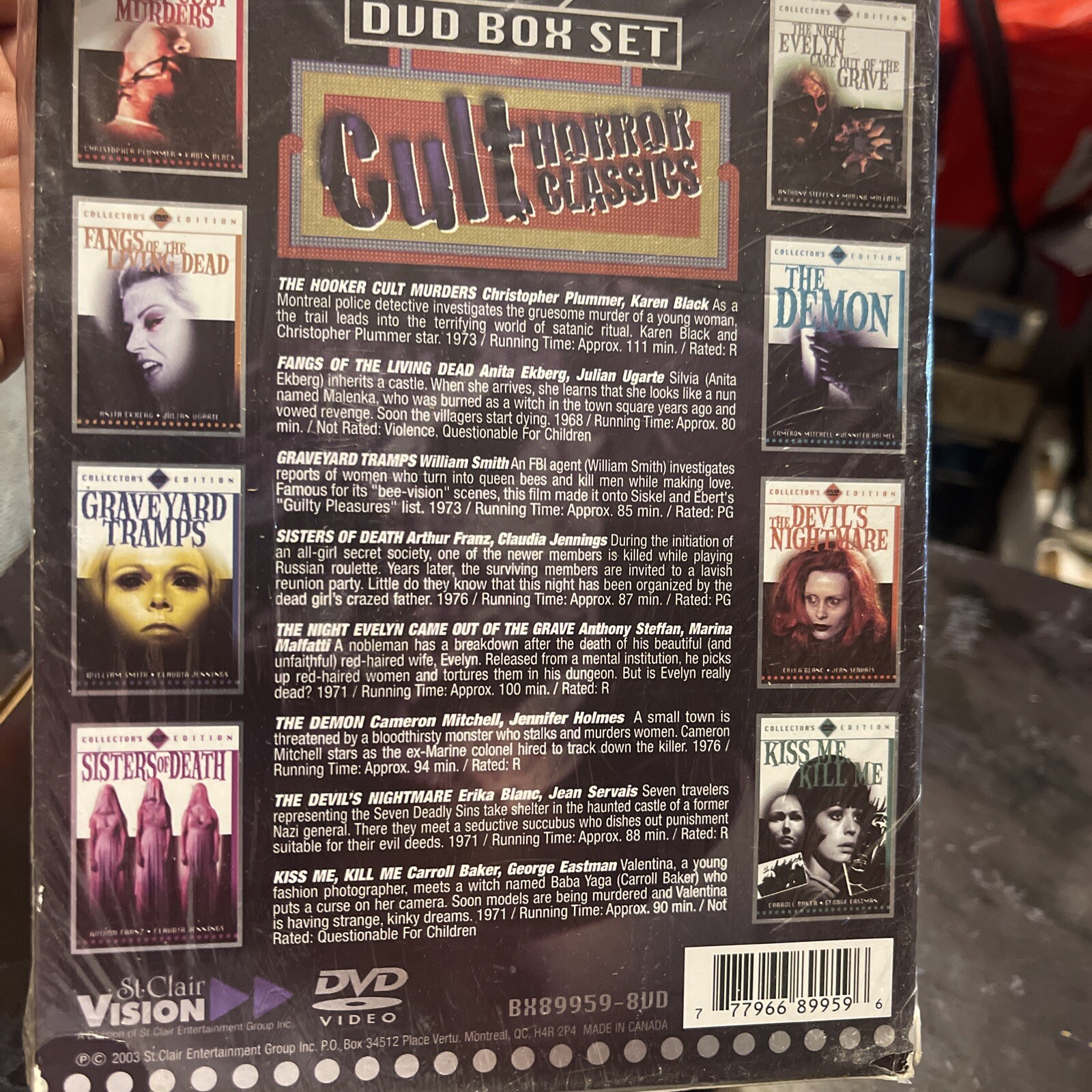 Classic Horror Classics - 8 Pack (DVD, 2004, 8-Disc Set) for sale ...