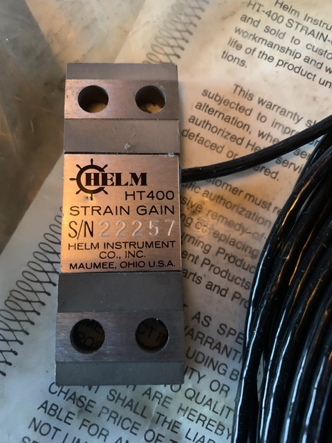 Helm HT400 Transducer Strain Gain 100ft Cable for sale online | eBay