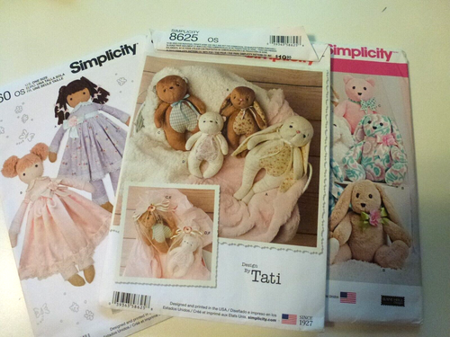 Simplicity 8044 Stuffed Animals One Size Uncut Pattern for sale online ...