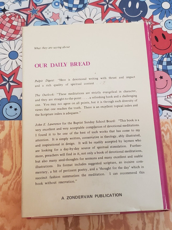 OUR DAILY BREAD, 365 DEVOTIONAL MEDITATIONS, M. R. DeHAAN, HARDCOVER ...