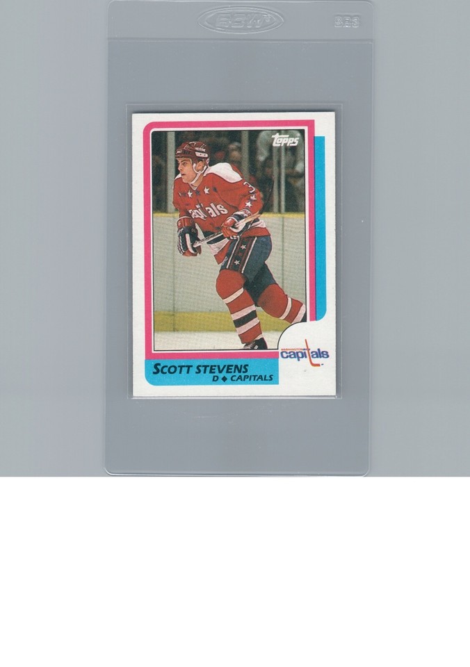 1986-87 Topps Hockey Scott Stevens #126 Washington Capitals NM/MT 🚨 ...
