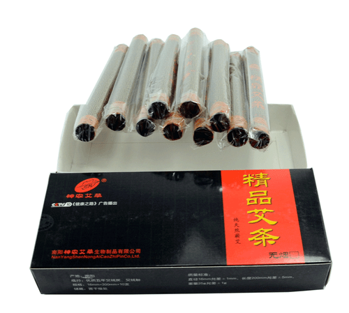 10pcs Smokeless Handmade Moxa Stick Moxibustion Pure Mugwort Roll ...