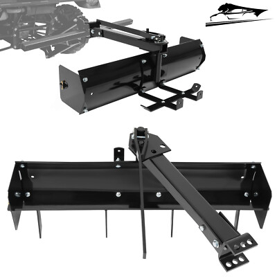 38" Tow Behind Box Scraper Blade W/Adjustable Grip For Lawn Garden ...