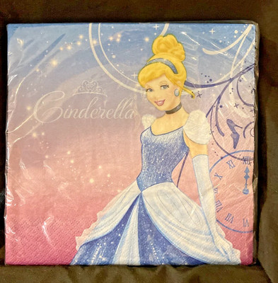 Cinderella Lunch Napkins 16 Count Party Supplies | eBay