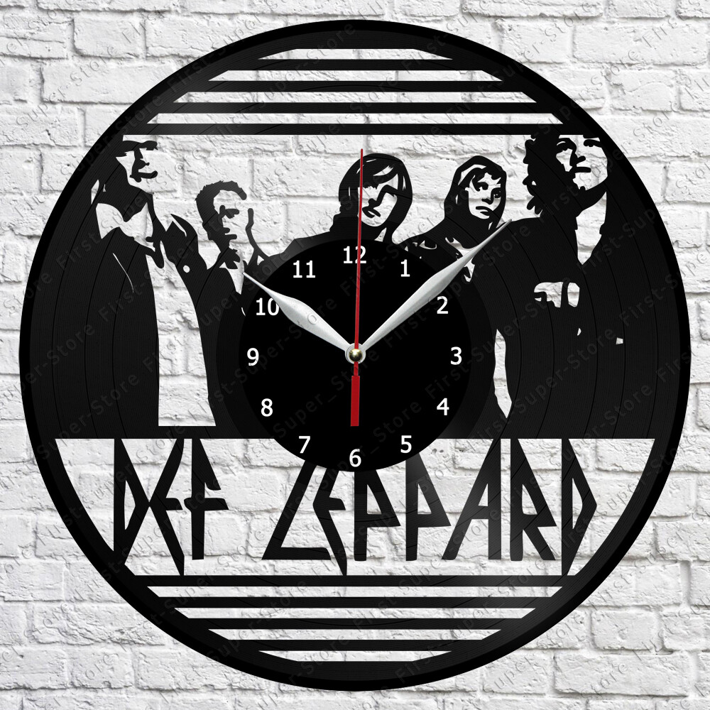 Def Leppard Vinyl Record Wall Clock Home Fan Art Decor 12'' 30 cm 5278 ...