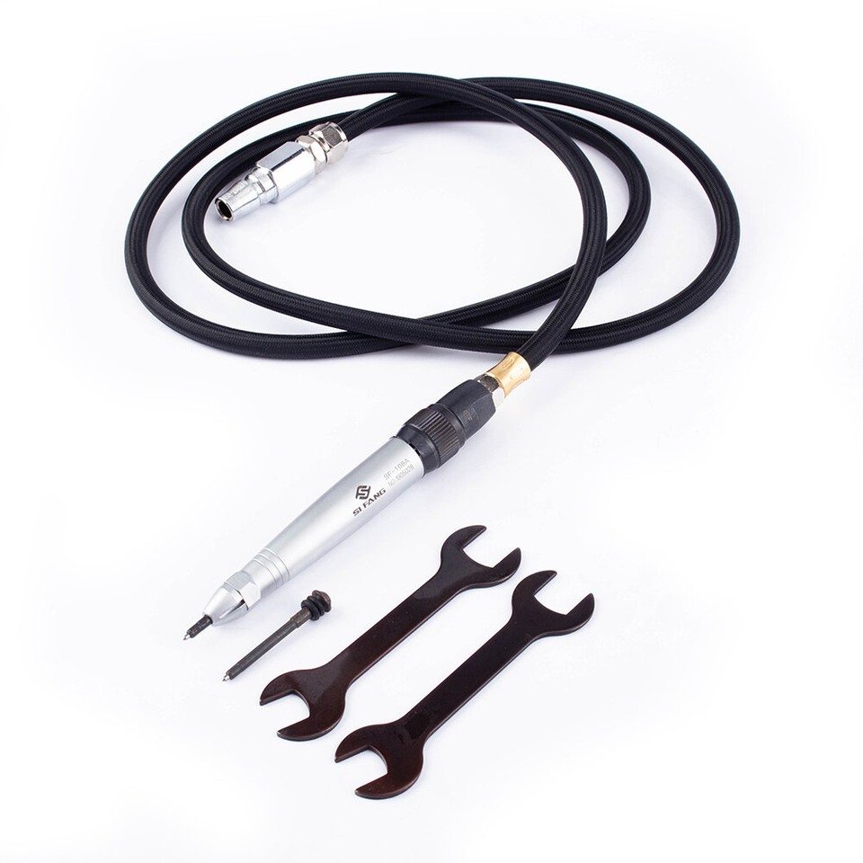 Air Scribe Engraving Pen Engraver Lettering Carve Pneumatic Tool with 2 ...