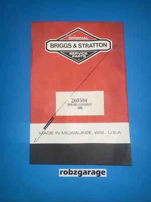 NEW OEM BRIGGS & STRATTON GOVERNER LINK SPRING 260584 692207 —B1 | eBay