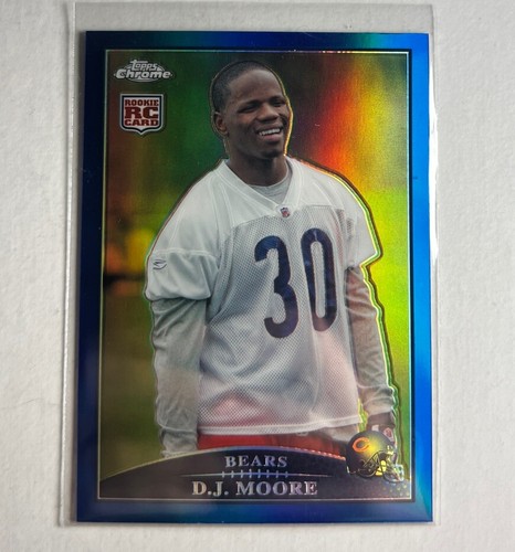 2009 Topps Chrome Blue Refractor DJ Moore #TC139 Rookie RC Card | eBay