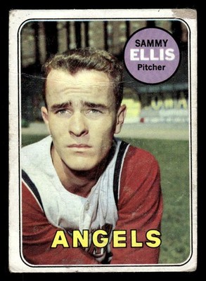 1969 TOPPS SAMMY ELLIS 32 POOR BASEBALL CALIFORNIA ANGELS | eBay