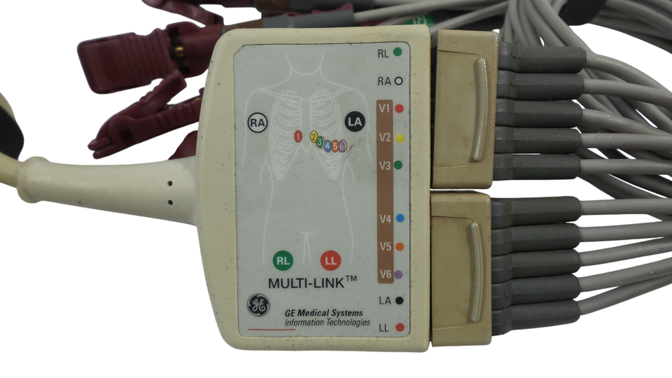 GE MAC 3500 ECG EKG Machine Monitor W/ Leads - Free Shipping | eBay