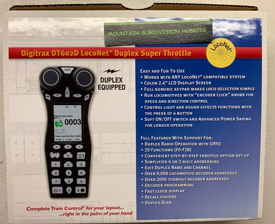 New Digitrax DT602D Advanced Advanced Duplex Super Throttle $5 Offer | eBay