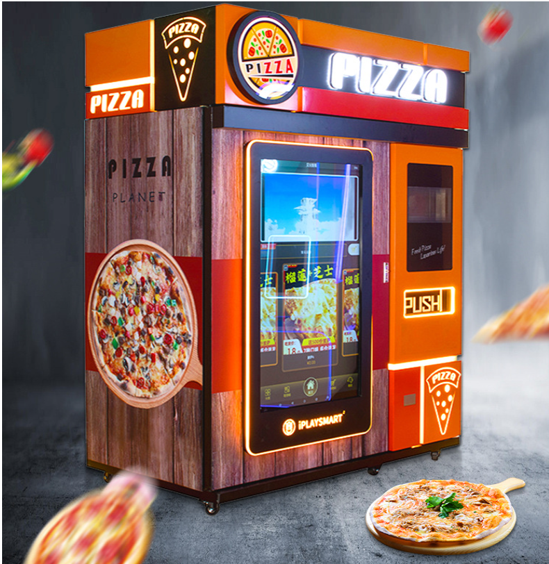 Smart Touch Screen Pizza Vending Machine Commercial Fully Automatic ...