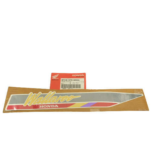 Orig Honda PK 50 Wallaroo Aufkleber Schriftzug"Wallaroo" Stripe R Body ...