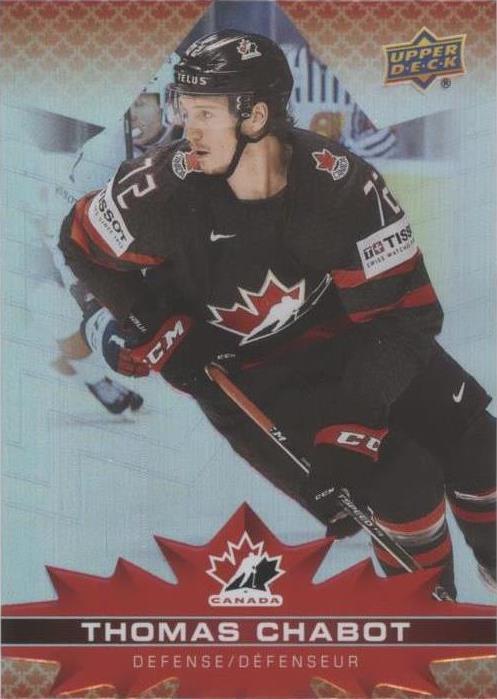 2021-22 Upper Deck Tim Hortons Team Canada - Thomas Chabot #68 for sale ...