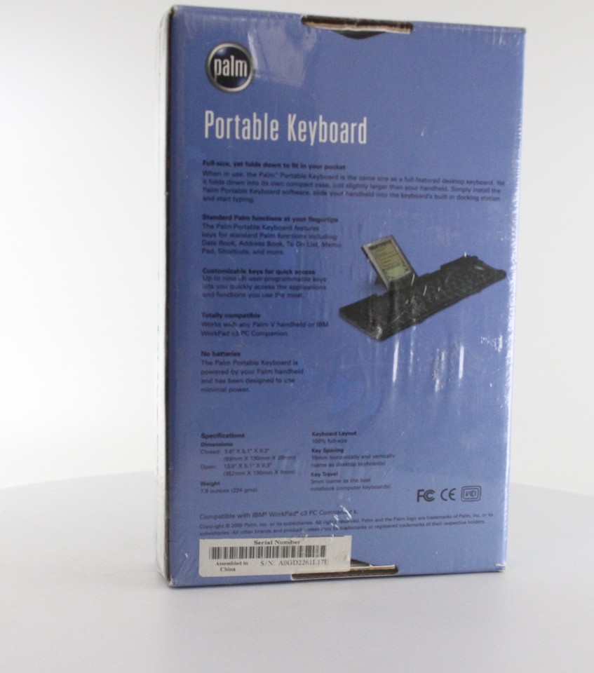 PalmOne Portable Keyboard for V/Vx Handhelds - 105 Keys (3C10439U ...