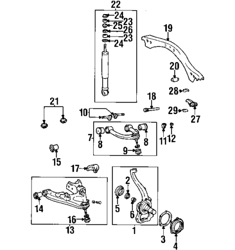 Genuine Toyota Lower Control Arm Nut 90178-A0001 | eBay