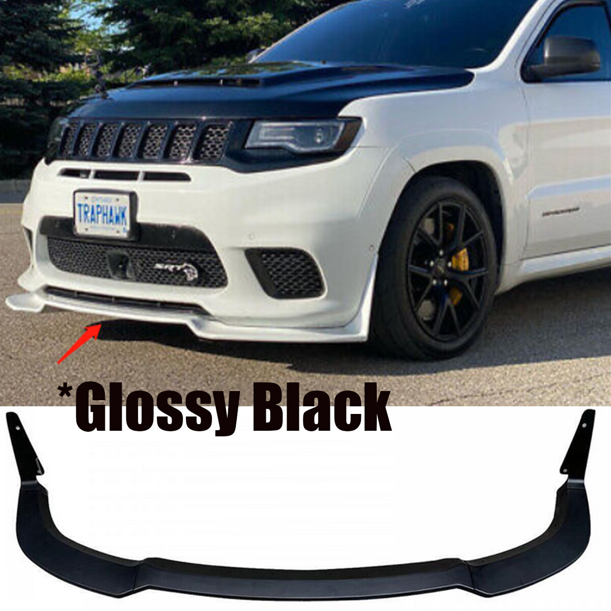 Winglet Front Bumper Lip Splitter For Jeep Grand Cherokee SRT ...