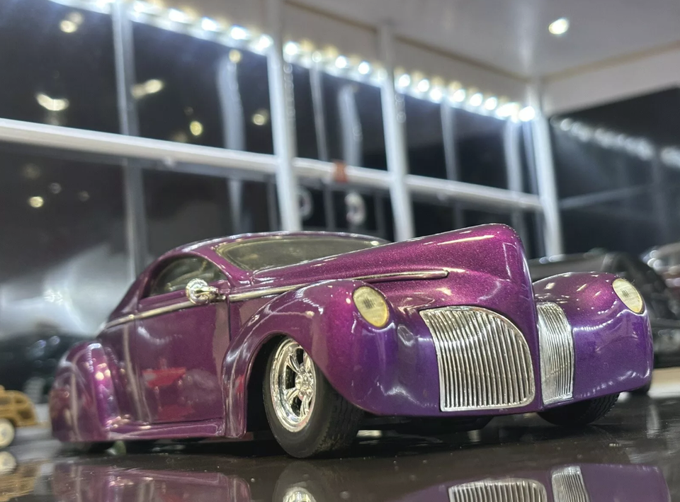 Ford Mercury Merc Chopped Hot Rod Custom Built 1:18 SCALE Metal Body ...