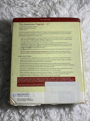 The American Pageant: Fourteenth Edition Volume 1 To 1877 | eBay