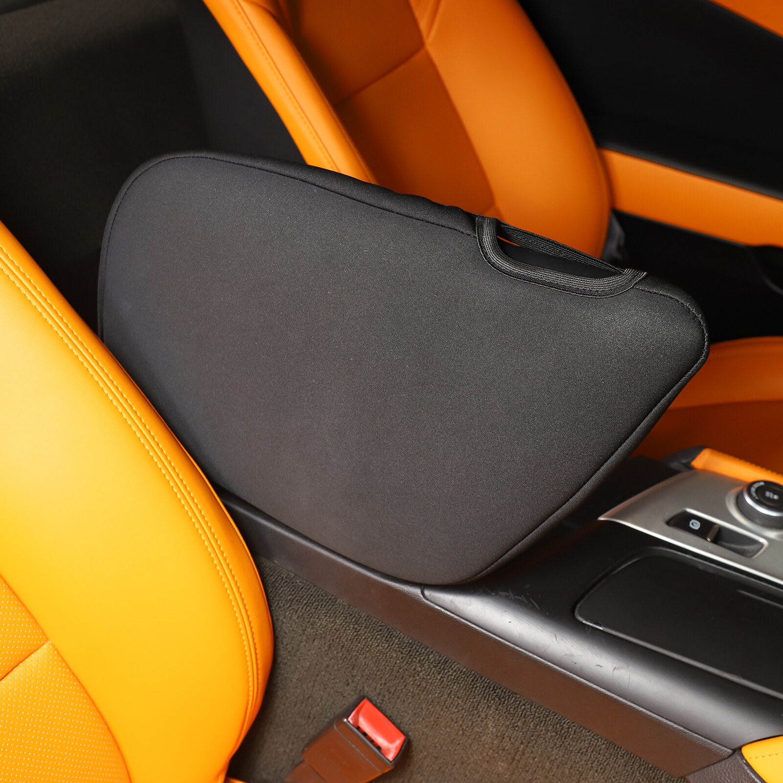 Cloth Center Console Armrest Pad Cushion Cover Fit for Corvette C7 2014 ...