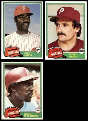 1981 Topps Traded Phillies Team Set 1980 World Series Champs! 7.5 - NM+ ...