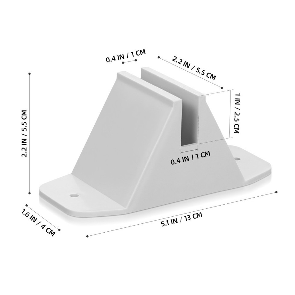 2 Pcs Plastic Fence Base Stand Holder for Small Garden Fence Lawn ...
