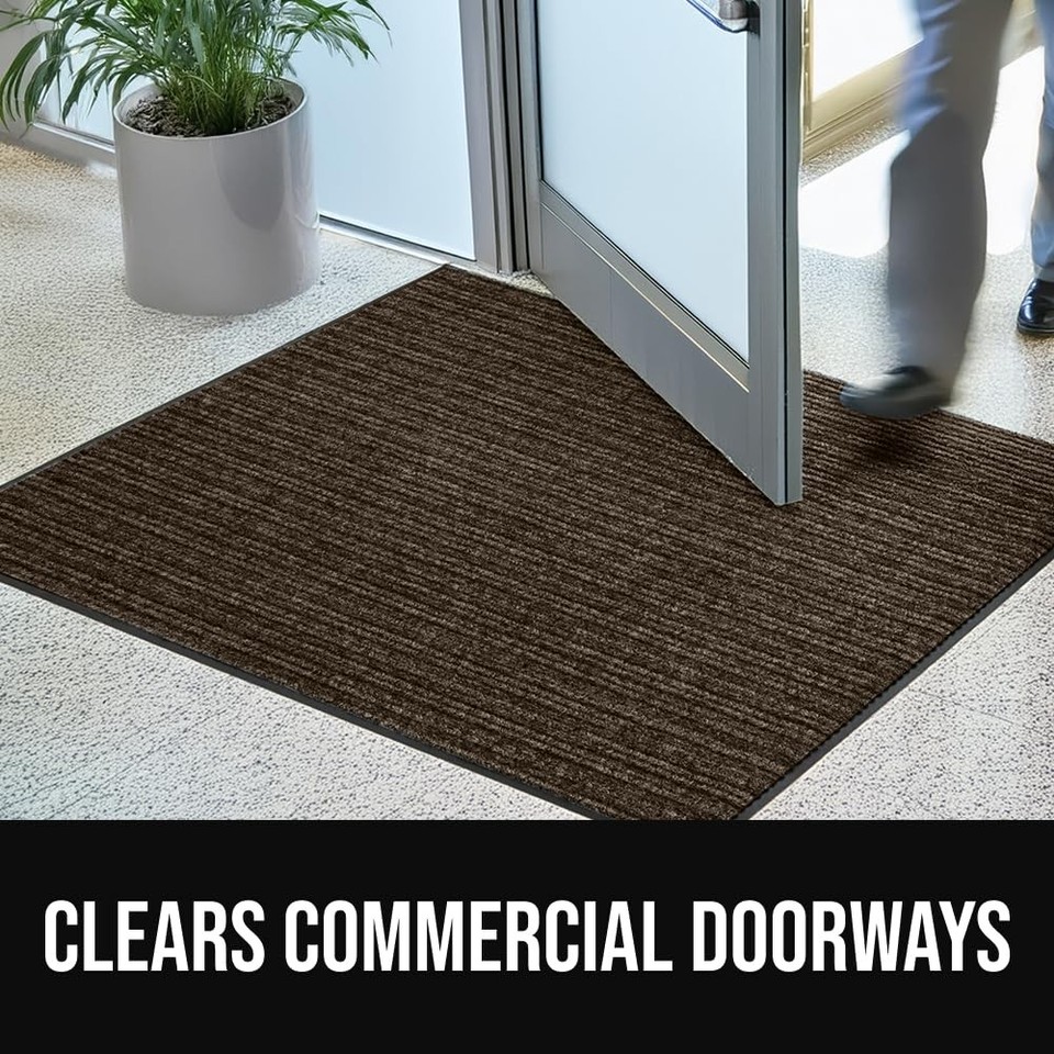 GORILLA GRIP Waterproof Traffic Guard Door Mat, 72x48, Heavy Duty ...