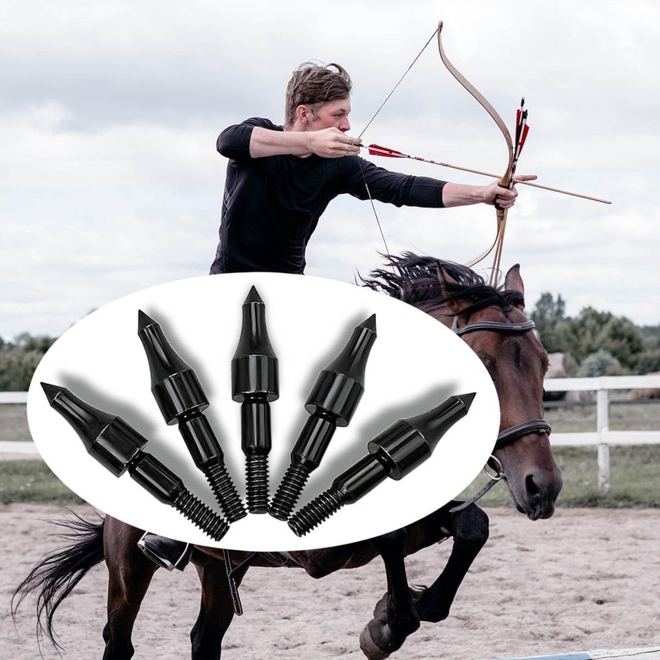 12pcs 100 Grain Field Points Target Practice Crossbow Arrow Points ...