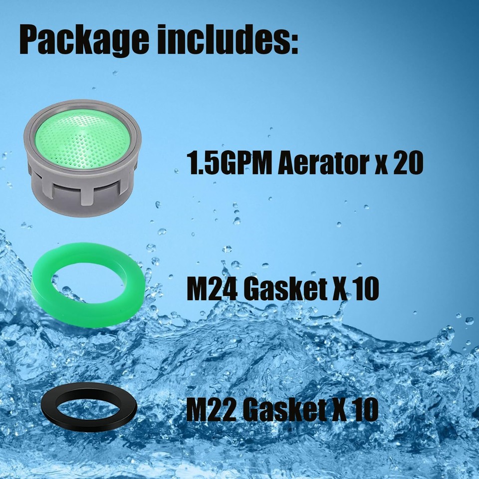 Faucet Aerator 1.5 Gpm Flow Restrictor Insert Faucet Aerator ...