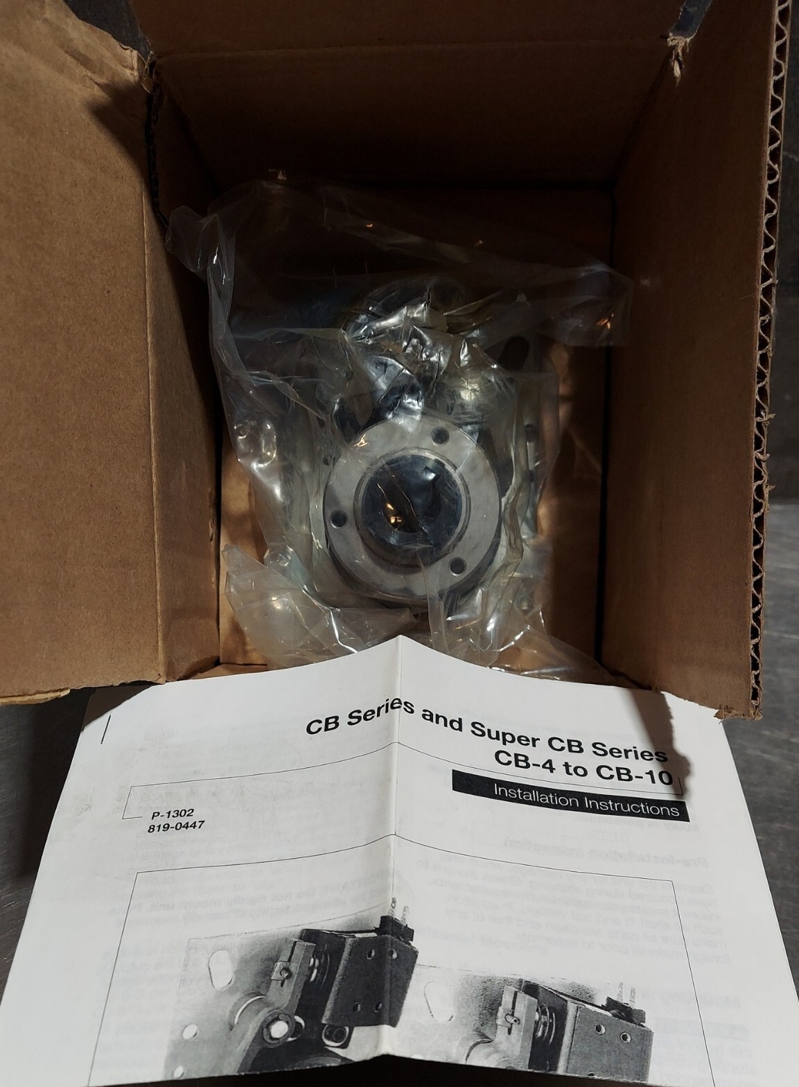 Warner Electric 316-27-059 Wrap Spring Clutch/Brake. CB6-CCW-24VDC-AO ...