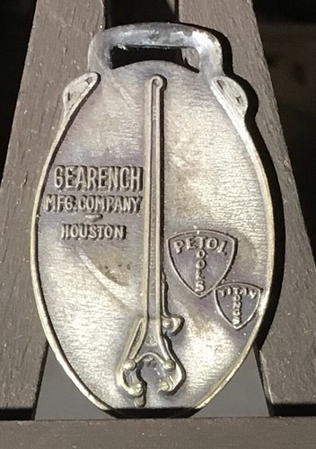 Gearench Mfg Co. Houston TX Watch Fob GAL-1 | eBay