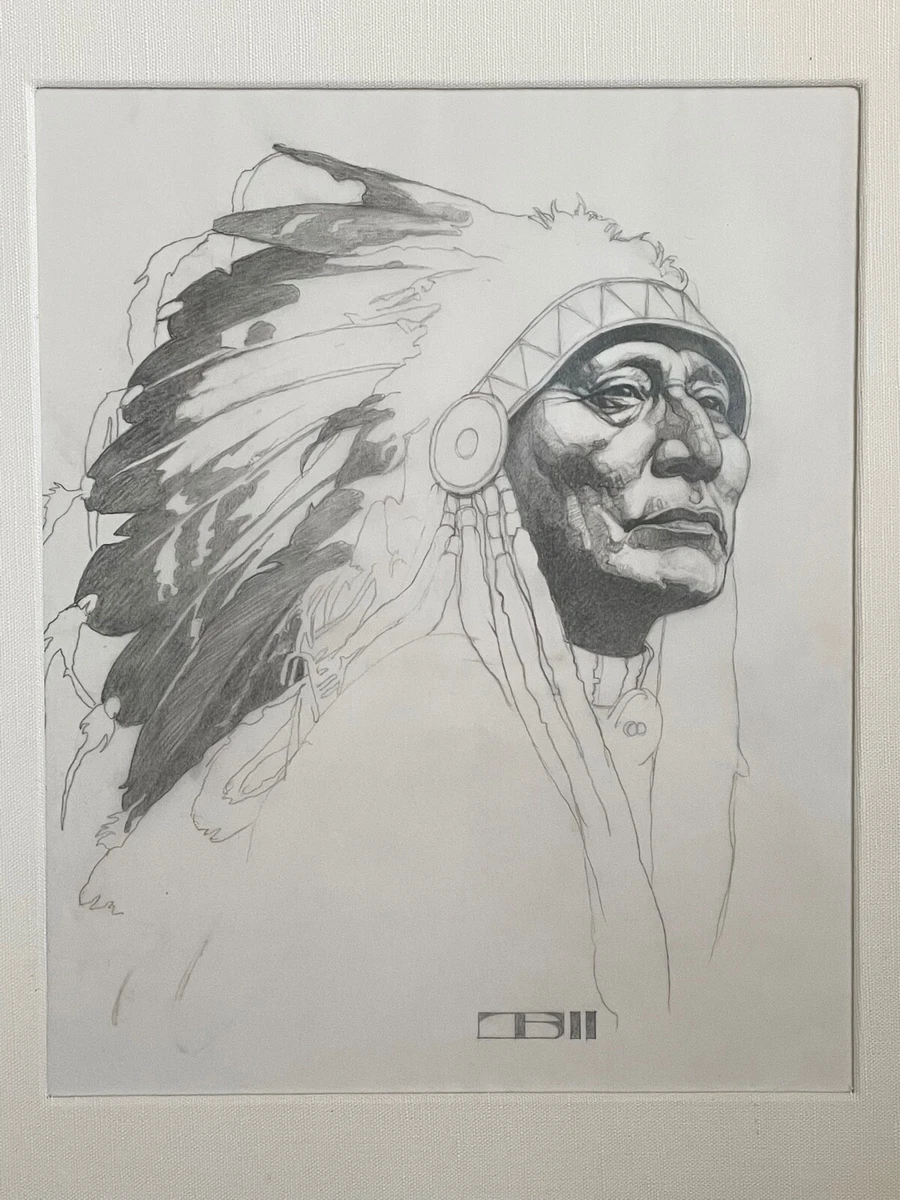 Native American Chief Sketch