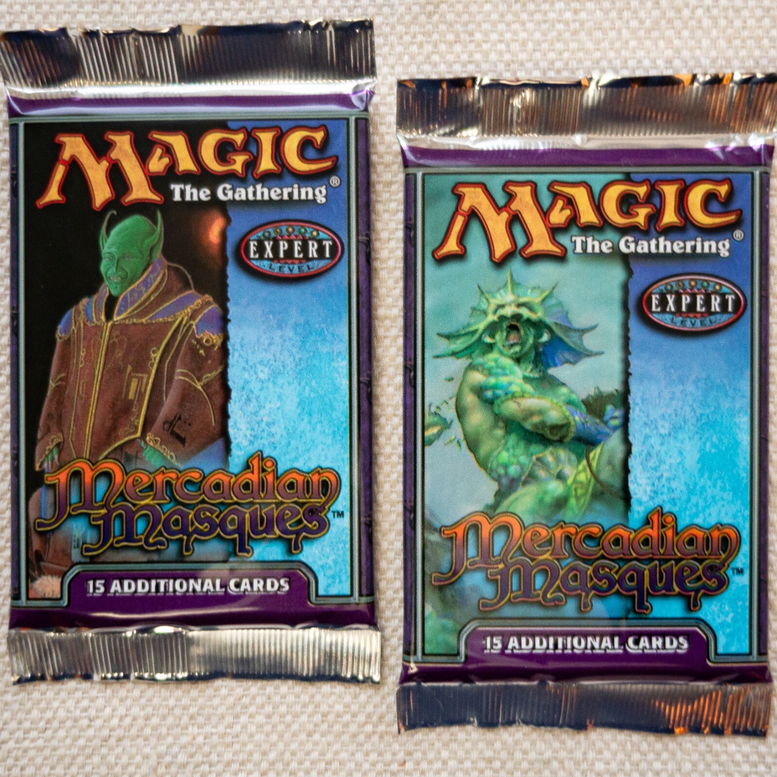 MTG: 2 MERCADIAN MASQUES - Sealed Booster Packs from Box - 2 Packs ...