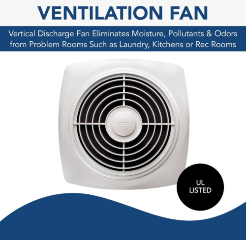 Broan-NuTone 505 Exhaust Fan, White Vertical Discharge Ceiling | eBay