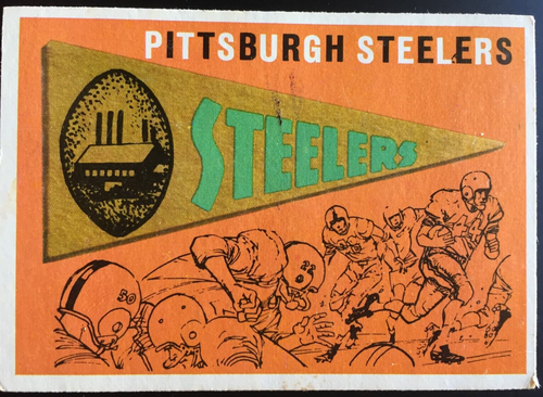 1959 Topps #9 Pittsburgh Steelers Pennant Card NFL EX+ | eBay