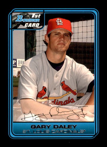 2006 Baseball Bowman 1st Card Gary Daley St. Louis Cardinals #DP13 Blue ...