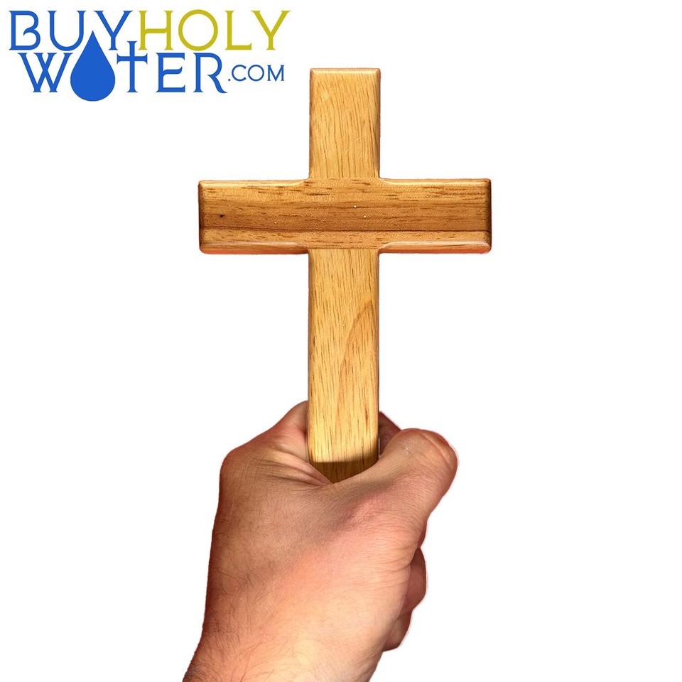 3x Blessed Holy Trinity Wooden Cross Pray Crucifix Religious Catholic ...