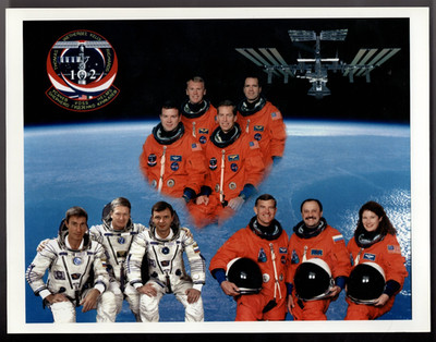 NASA STS-102 SPACE SHUTTLE CREW 8 1/2 X 11" PHOTO MISSION ON FUJI PAPER ...