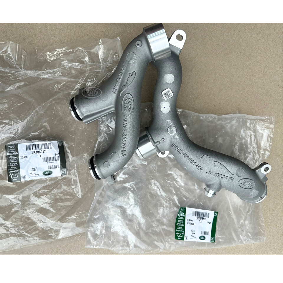 Jaguar Land Rover 3.0 5.0 Metal Cooling Pipes OEM LR186859 LR186917 | eBay