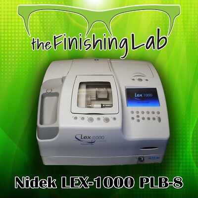 Santinelli Nidek LEX-1000 Edger & Ice-1000 Blocker by the Finishing Lab ...