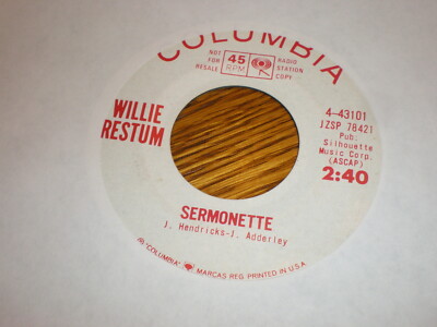 Willie Restum 45 Sermonette COLUMBIA PROMO | eBay