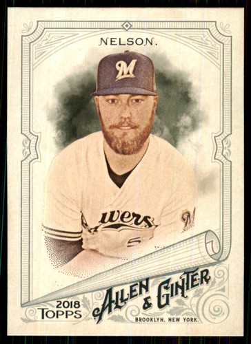 2018 Topps Allen & Ginter Jimmy Nelson Milwaukee Brewers #122 MLB ...