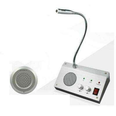 Dual Way Audio Window Glass Counter Intercom Speaker Hospital Bank ...