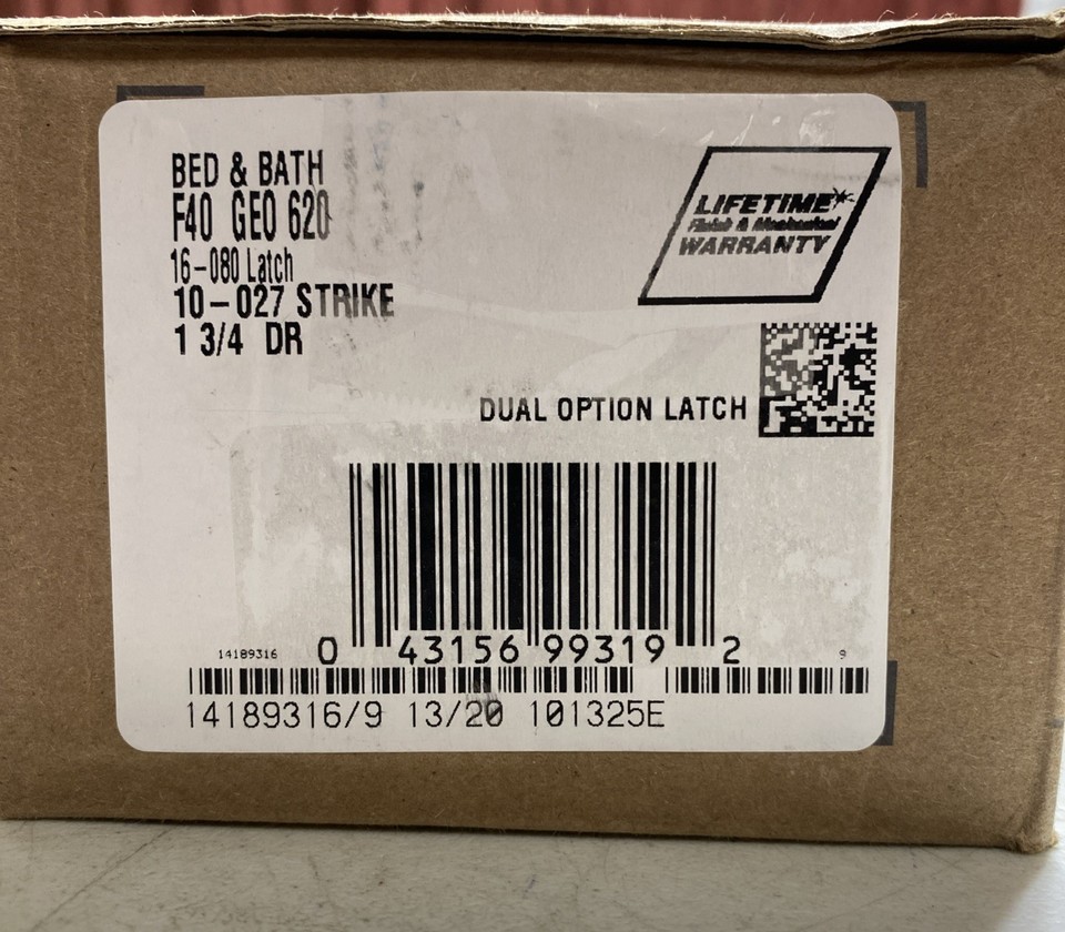 Schlage F40 GEO 620 Georgian Bed/Bath Privacy Locking Door Knob Antique ...