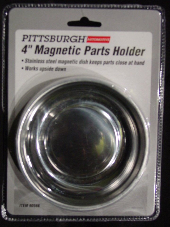 4" ROUND STAINLESS STEEL MAGNETIC PARTS SCREWS DISH HOLDER HOLDING PAN ...