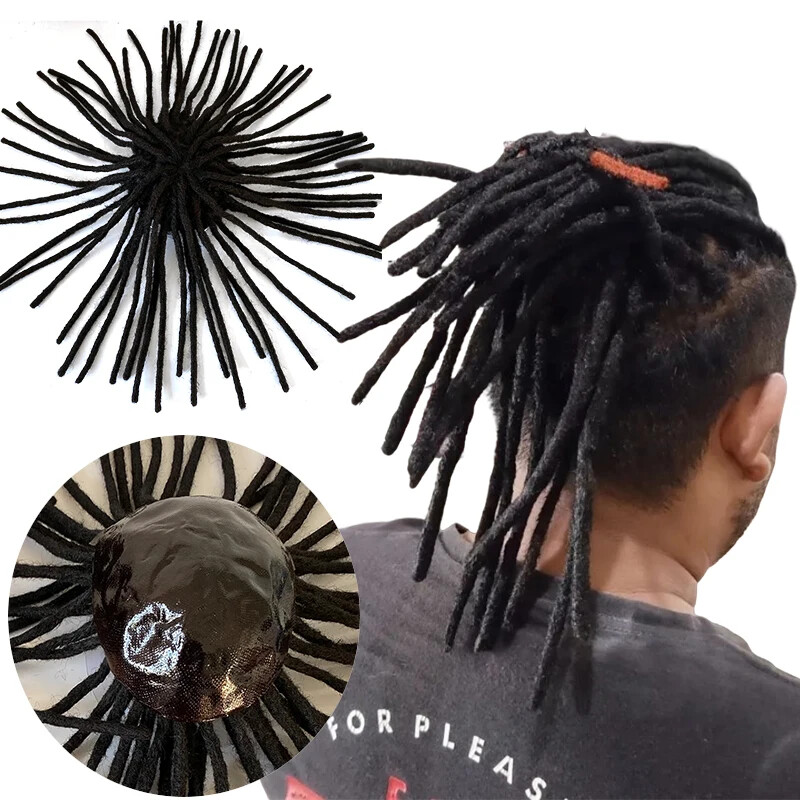 Dreadlocks Human Hair Systems Skin Unit for Black Men | eBay