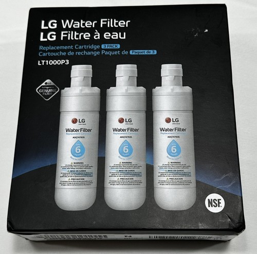 New LG Water Filter Replacement Cartridge 3 Pack LT1000P3 - NIP | eBay