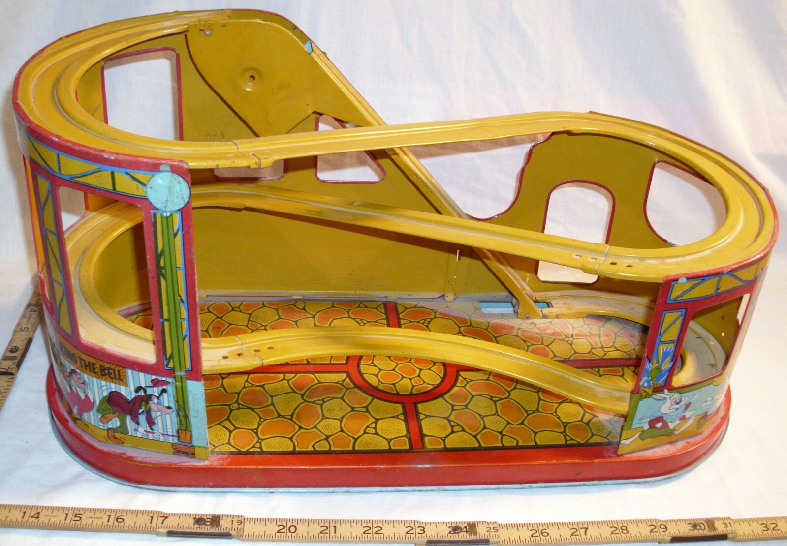 J CHEIN WALT DISNEY DISNEYLAND ROLLER COASTER TIN WIND UP TOY | eBay