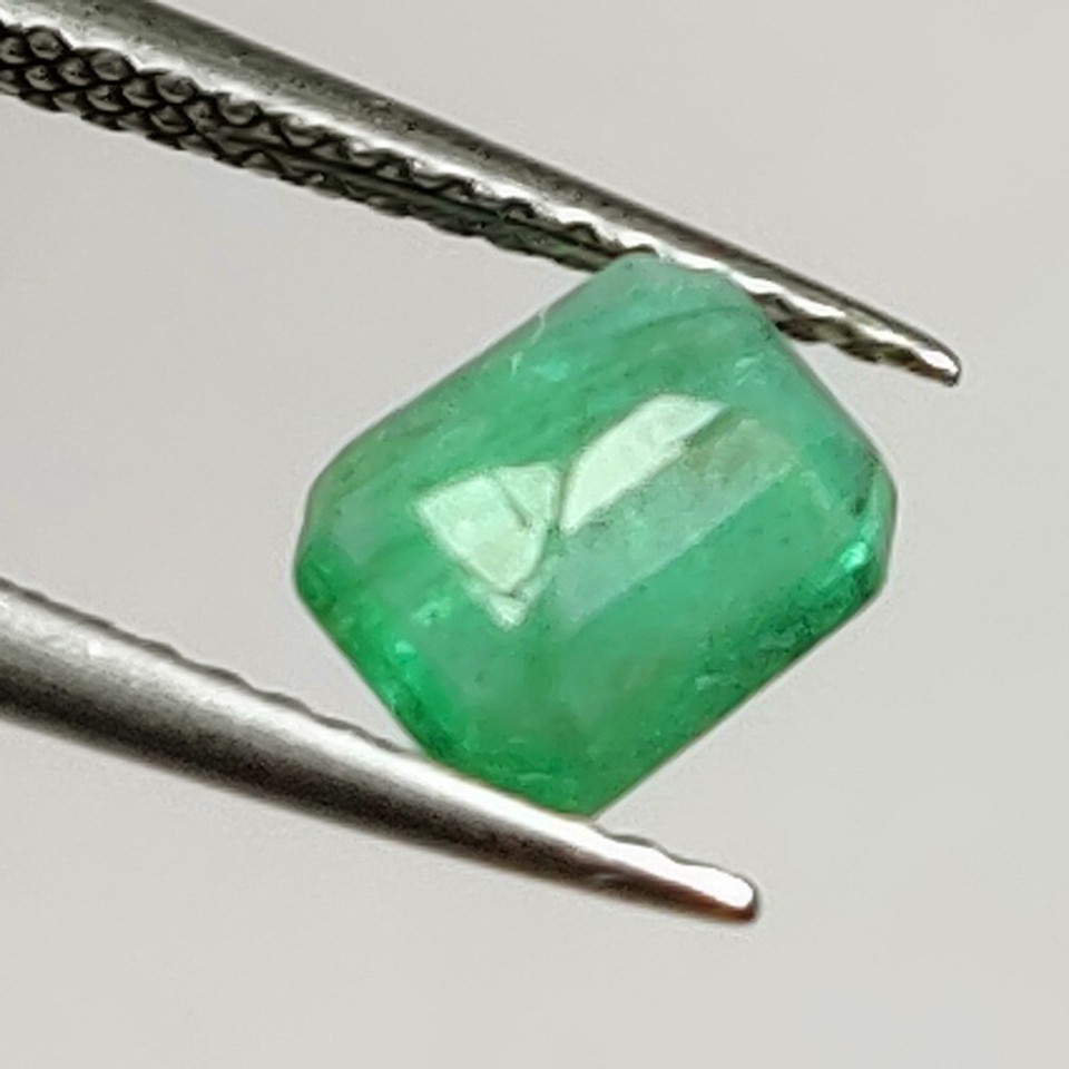 1.21 CT - Natural Zambian Emerald Octagon Shape Nice Luster Green Gem ...