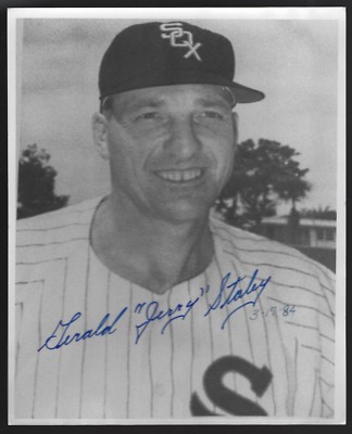 Gerald "Jerry" Staley Chicago White Sox Signed Auto 8x10 Photo ...
